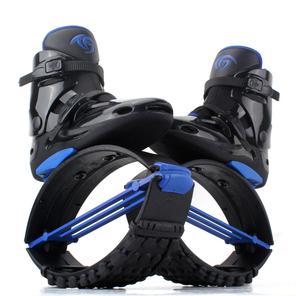 Kangaroo Jump Shoes Workout Jumpers Gen II Series Black-Blue – kangooboots